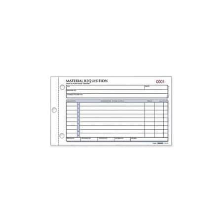 Rediform Rediform Material Requisition Book, 2-Part, Carbonless, 4-1/4" x 7-7/8", 50 Sets/Book ...